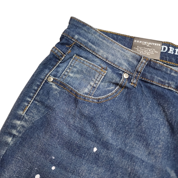 Denim & Rivets | Jeans | Mens Denim Rivets Paint Splash Jeans Sz 4 Nwt ...